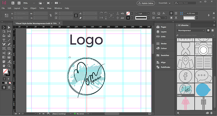Style Guide Template InDesign for your Blog! | Momtepreneur